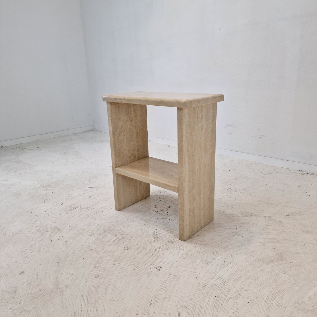 Italian Side Table or Small Credenza in Travertine, 1980s for sale at ...
