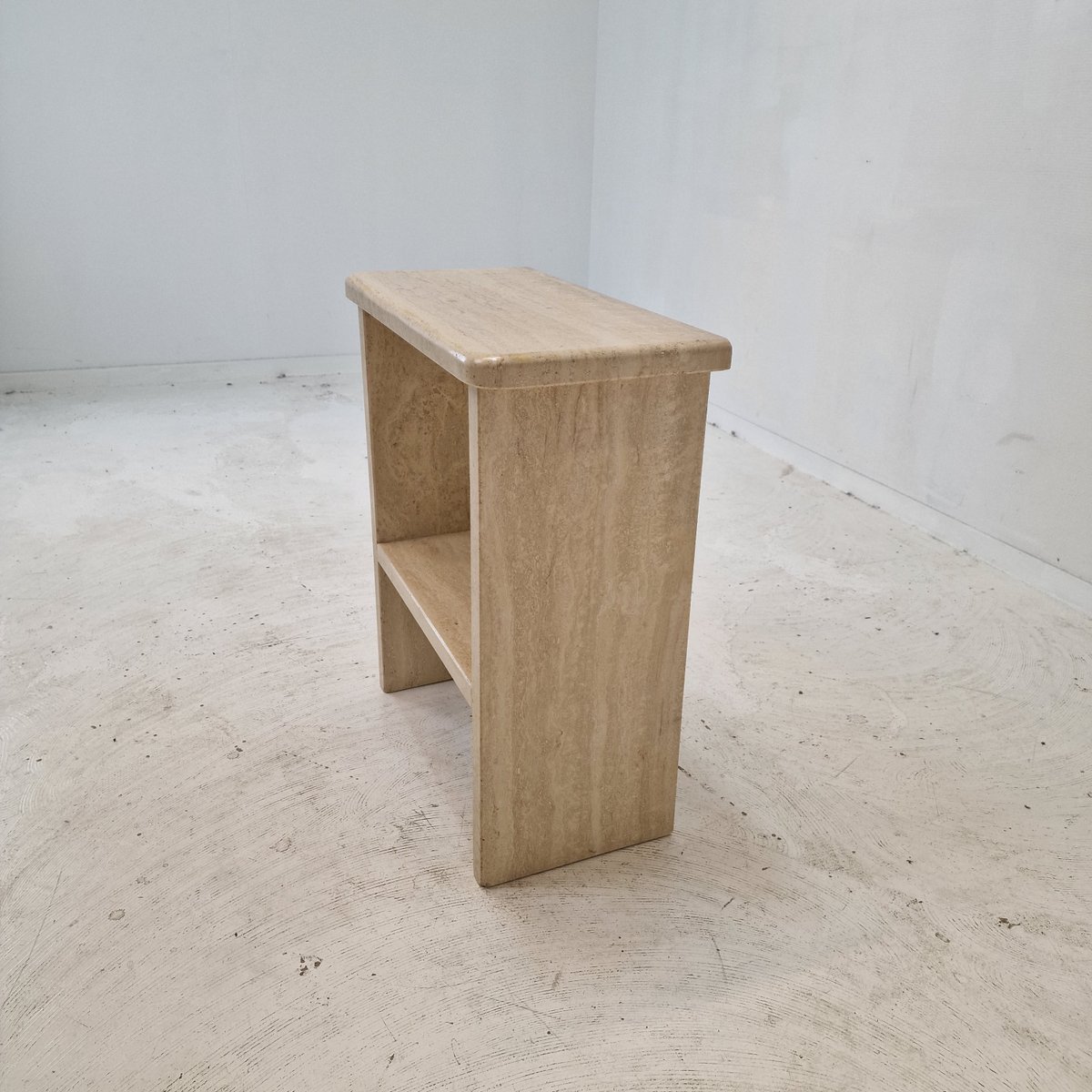 Italian Side Table or Small Credenza in Travertine, 1980s for sale at ...