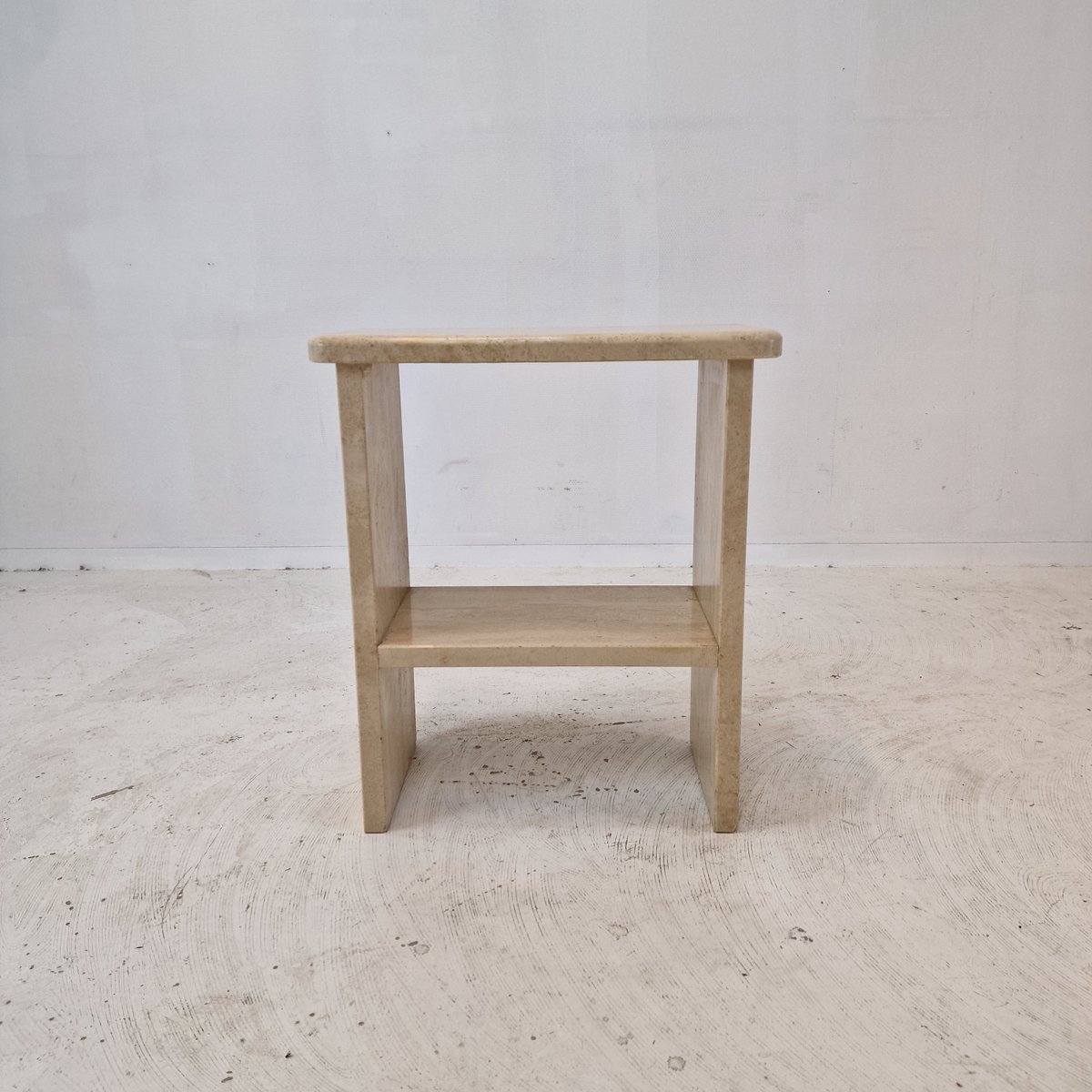 Italian Side Table or Small Credenza in Travertine, 1980s for sale at ...