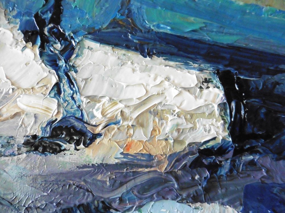 Julian Rowe, Flaring Light, 2023, Coastal Oil Painting for sale at Pamono