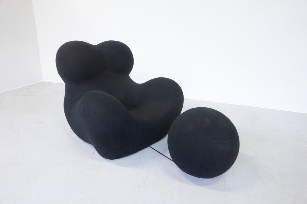 Set of Big Mama Lounge Chair and Ottoman attributed to Gaetano Pesce ...