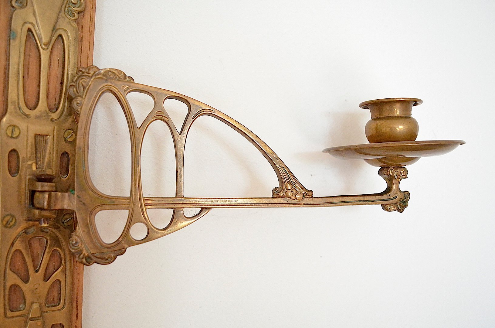 Jugendstil Klavier Kerzenhalter, 1910er, 2er Set bei Pamono kaufen