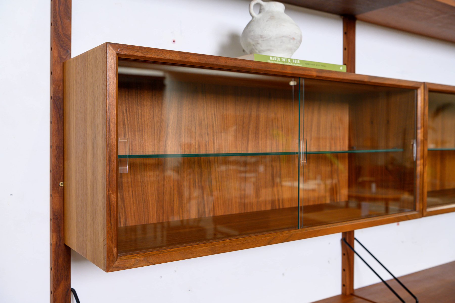 Scandinavian Modular Wall Unit in Walnut by Poul Cadovius for Royal System, 1960s for sale at Pamono