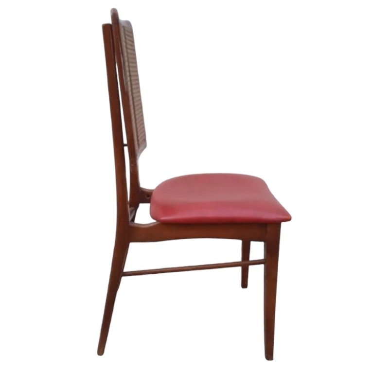 Half-Century Danish Chairs with Supporting Grid and Seat in Skai, Set ...