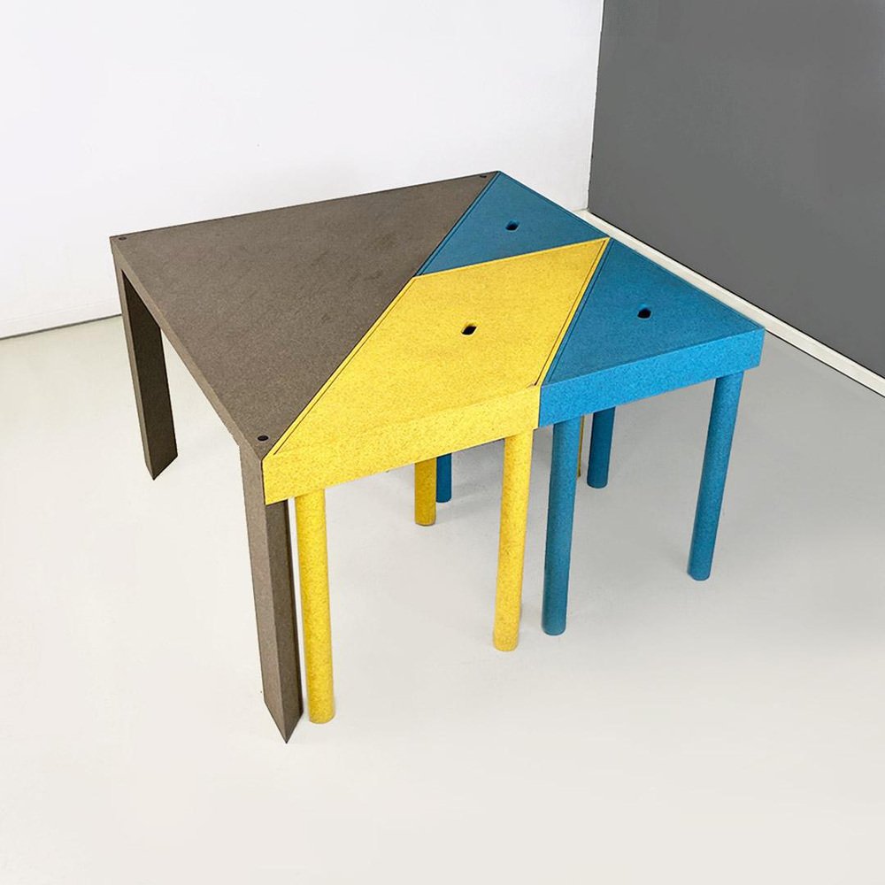Italian Tangram Modular Table attributed to Massimo Morozzi for Cassina ...