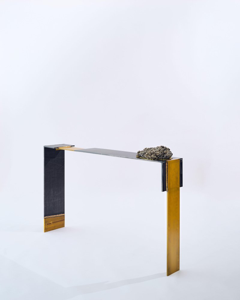 Pyrite Console Table 1 by Brajak Vitberg for sale at Pamono