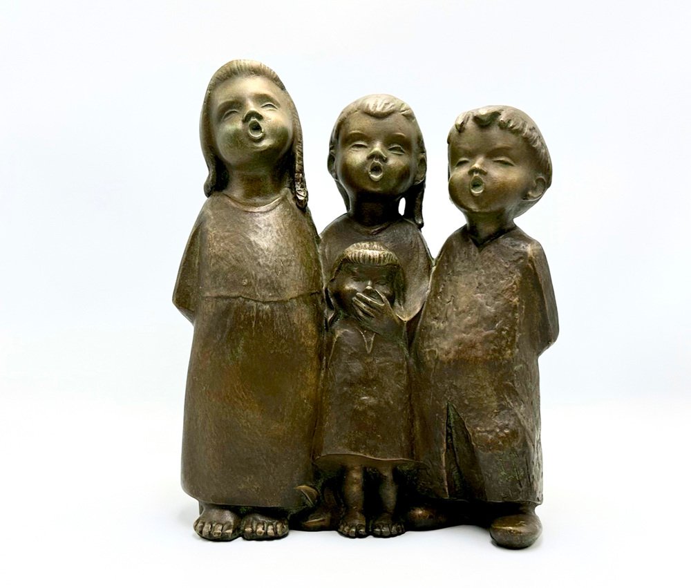 Vintage Handmade Achatit Sculpture in Stoneware, 1970s for sale at Pamono