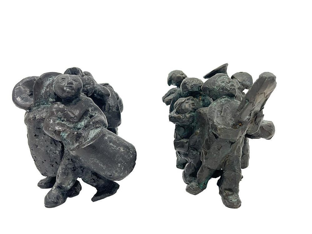 Musiker Figuren von Jan van Halderen, Niederlande, 1980er, 2er Set bei Pamono kaufen