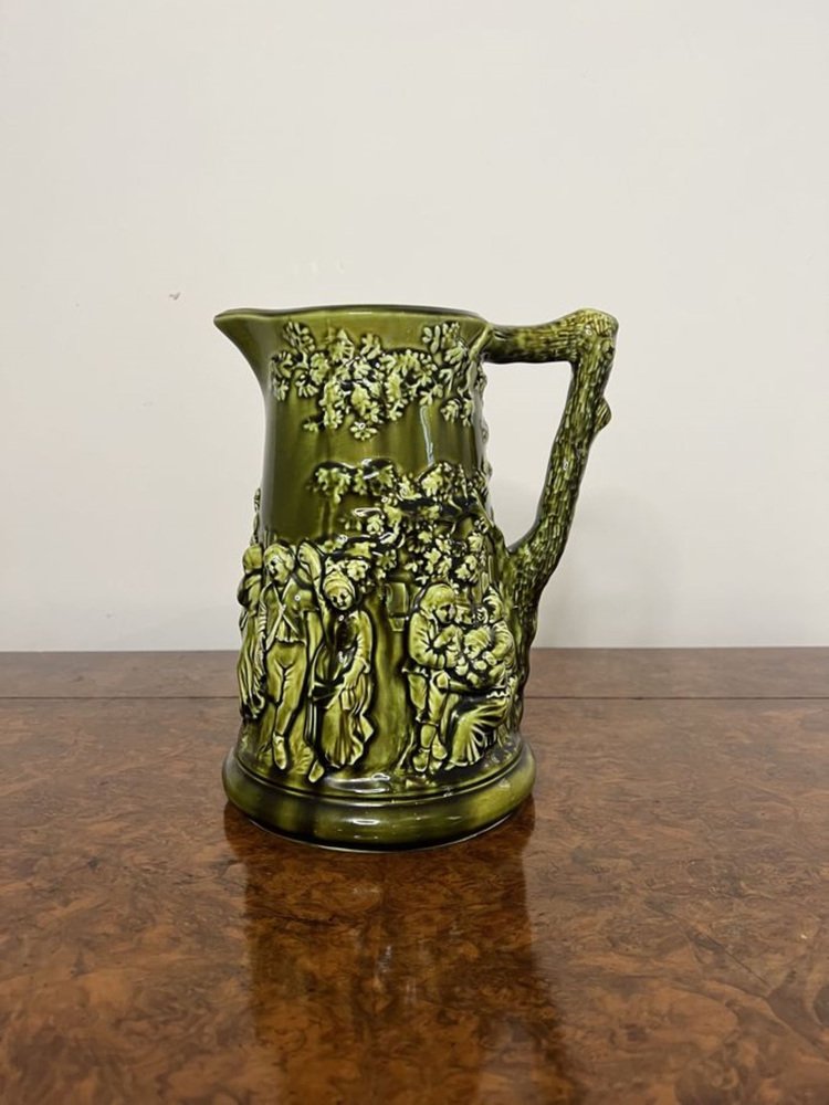 Edwardian Majolica Jug, 1900s for sale at Pamono