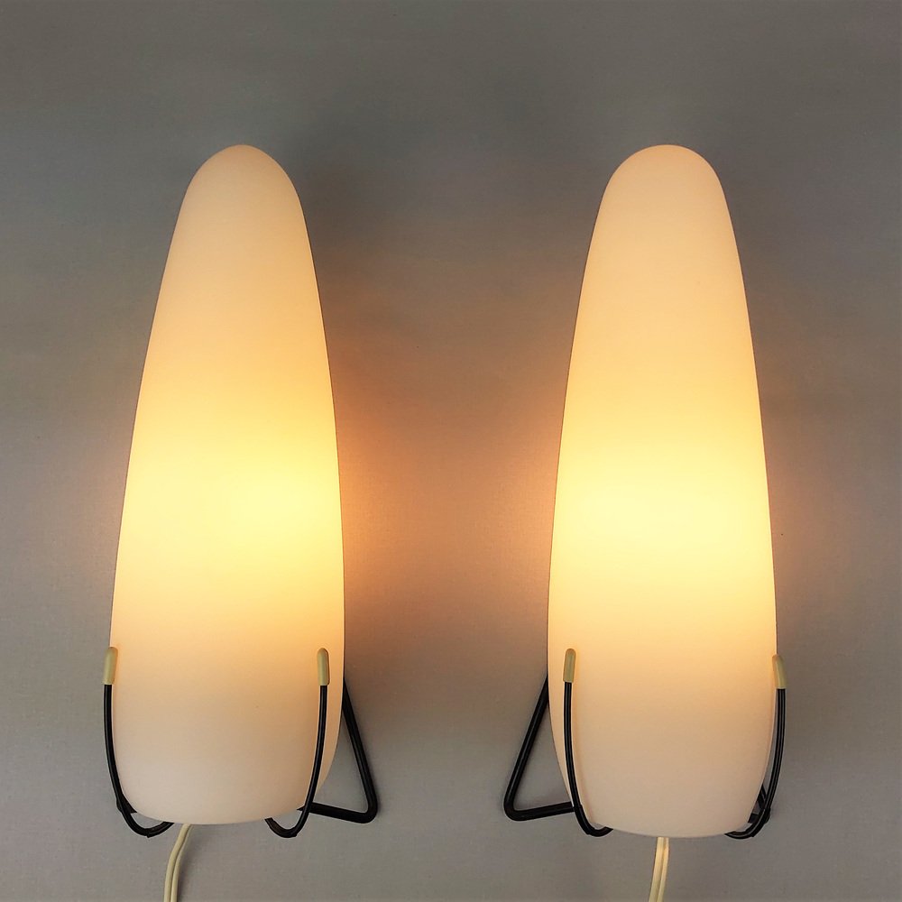 Wandlampen von Louis Kalff für Philips, 1960er, 2er Set bei Pamono kaufen