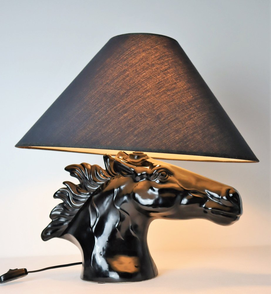 Ceramic Horse Lamp, 1980s for sale at Pamono