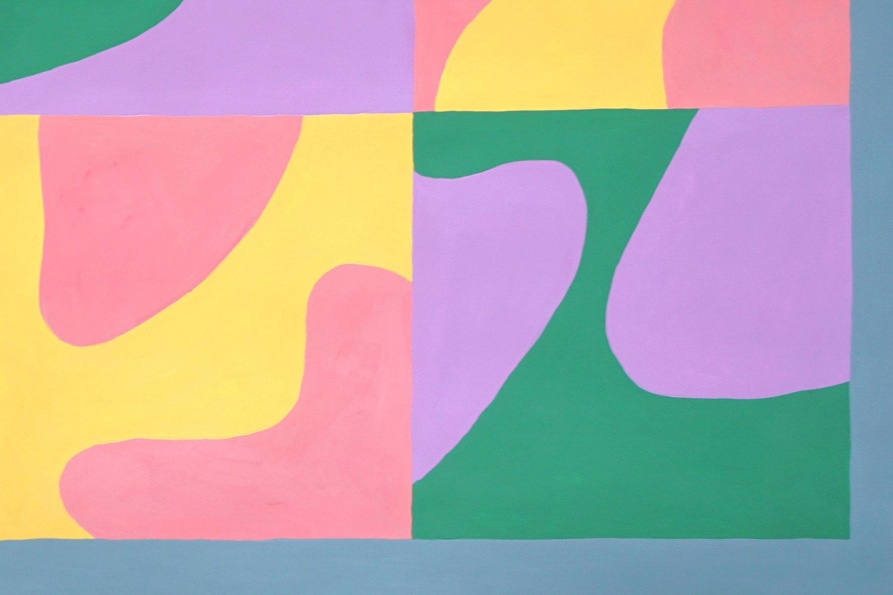 Ryan Rivadeneyra, Palm Spring Patterns, Abstract River Flow in Pink and ...