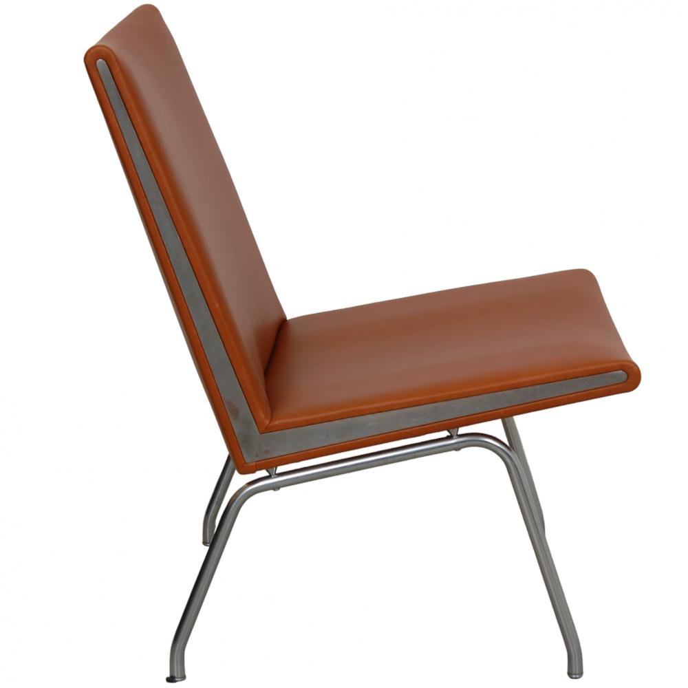 AP-40 Lounge Chair in Walnut and Aniline Leather by Hans Wegner, 1990s ...