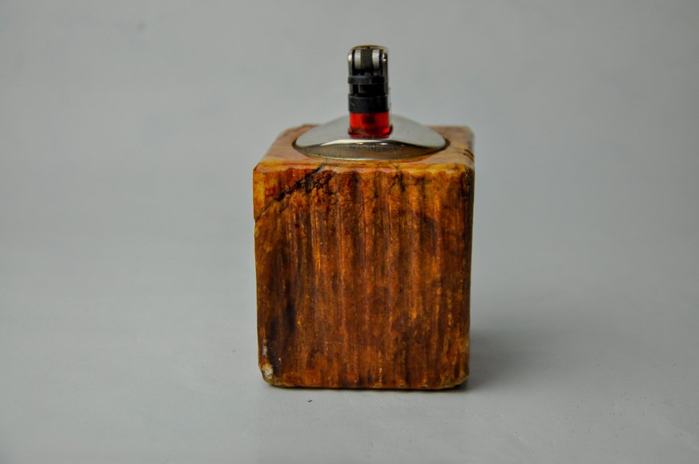 Red Alabaster Lighter attributed to Romano Bianchi, Italy, 1970s for ...