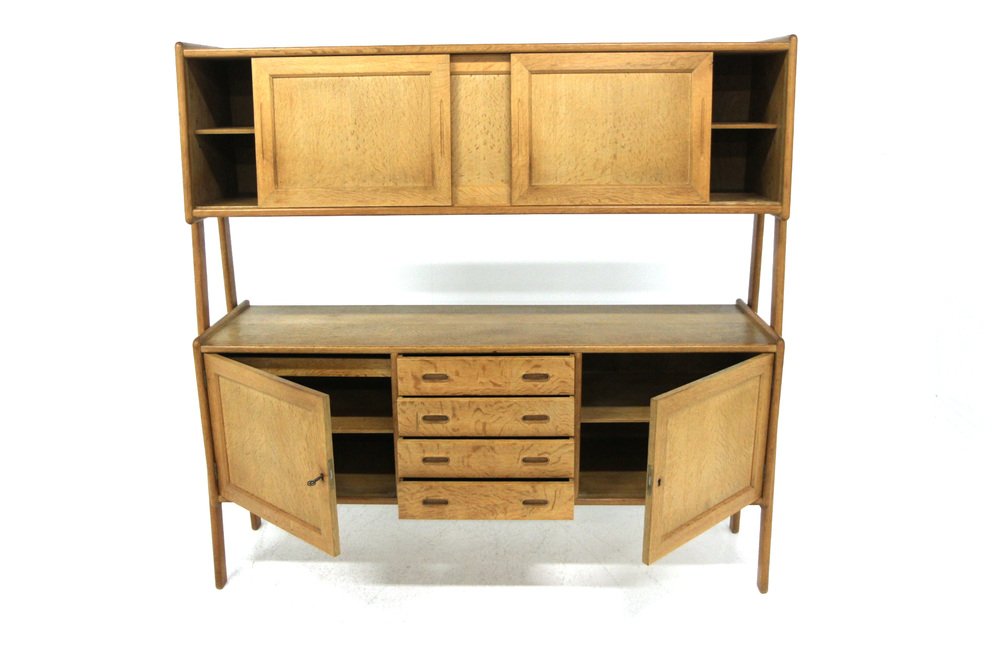 Scandinavian Oak Buffet, Denmark, 1970s for sale at Pamono