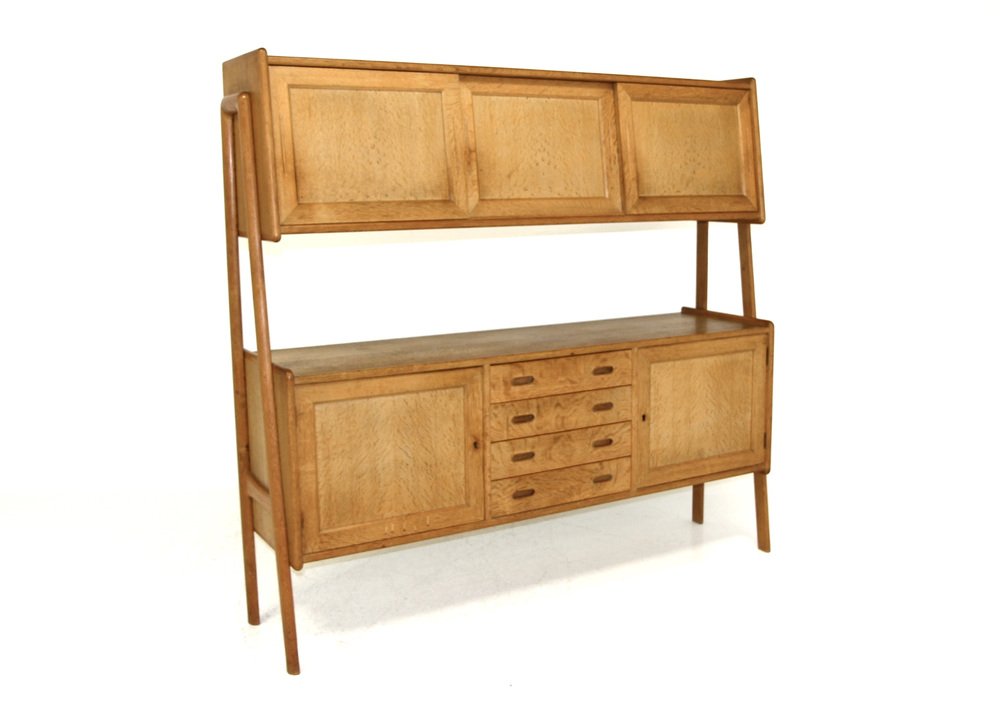 Scandinavian Oak Buffet, Denmark, 1970s for sale at Pamono