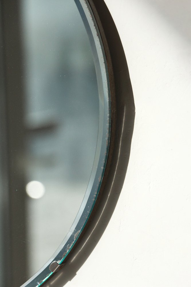 Round Beveled Mirror, 1950s for sale at Pamono