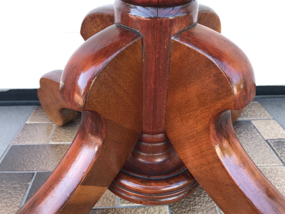 Round Ash Side Table, 1920s for sale at Pamono