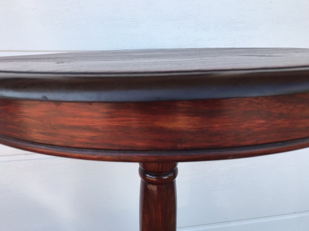 Round Ash Side Table, 1920s for sale at Pamono