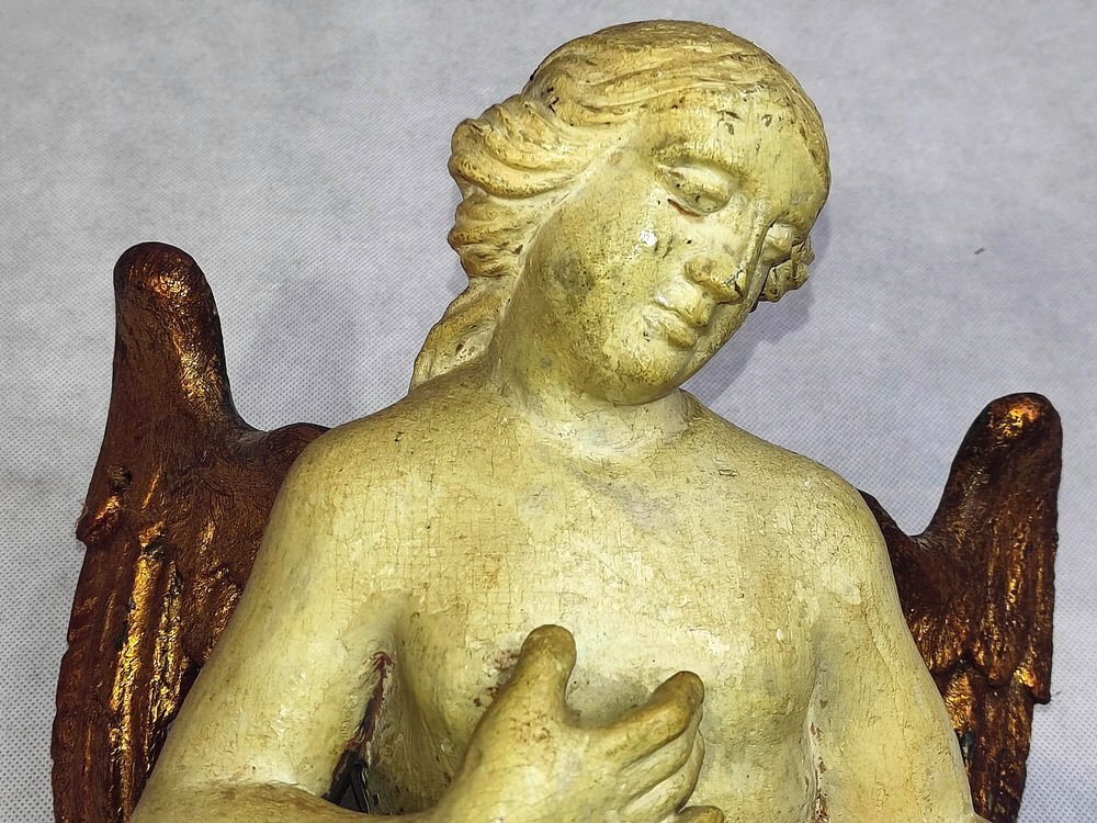 Baroque Altar Angel in Limewood, 1800s for sale at Pamono