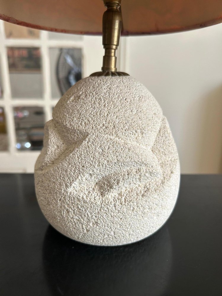 Natural Stone Table Lamp, 1970s for sale at Pamono