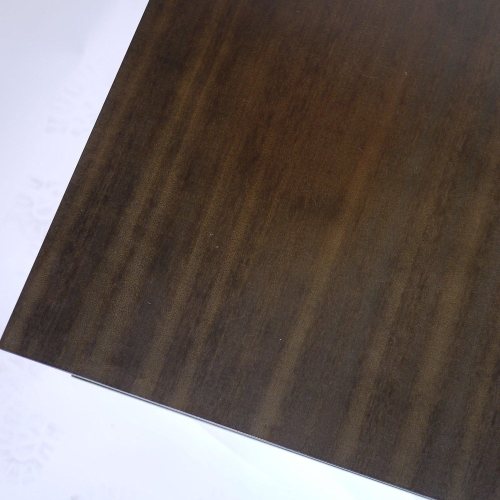 Vintage Dark Brown Formica Square Coffee Table, 1990s for sale at Pamono