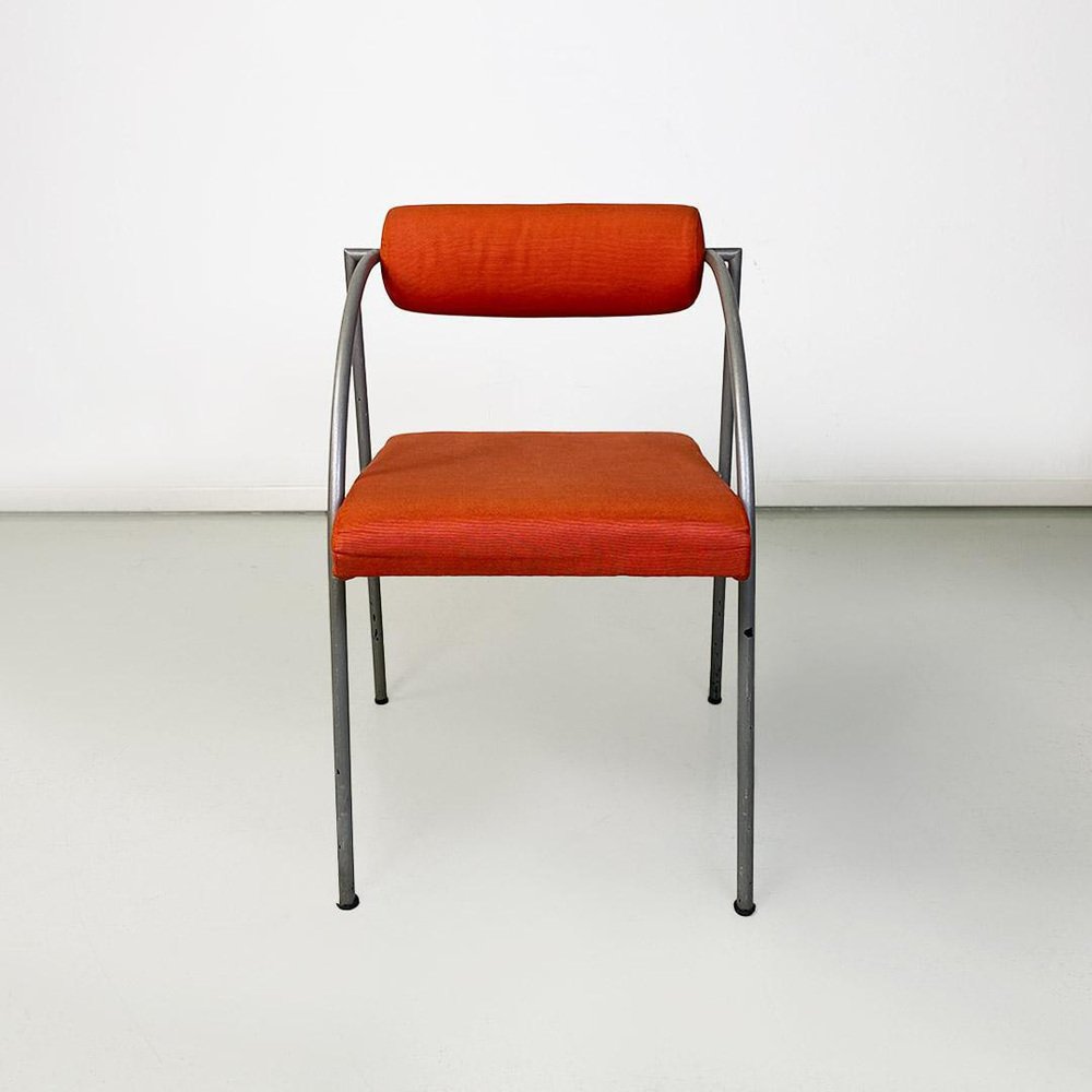 Vienna Chair in Metal and Cotton attributed to Rodney Kinsman for ...
