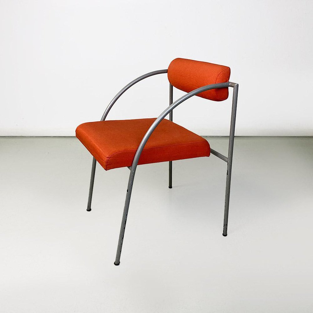 Vienna Chair in Metal and Cotton attributed to Rodney Kinsman for ...