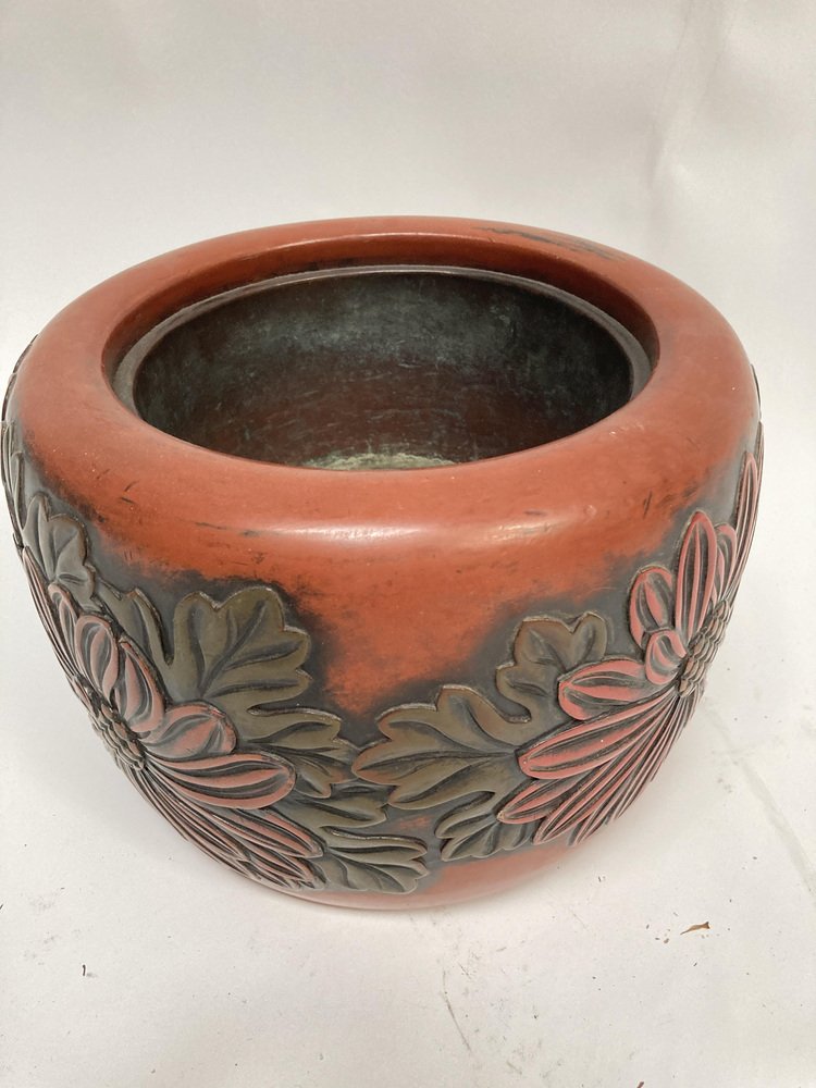Japanese Meiji Era Lacquer Pot, 1900s for sale at Pamono