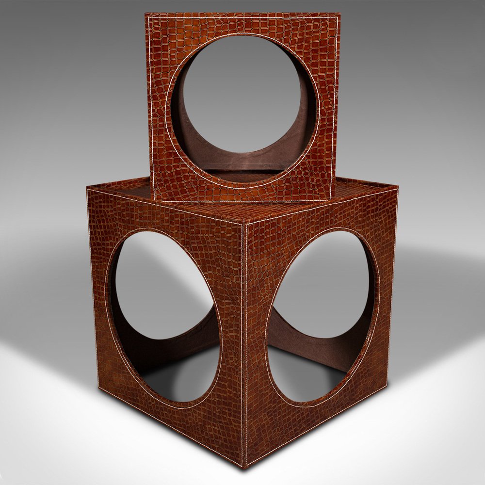 Italian Nesting Cubes, 1980s, Set of 5 for sale at Pamono