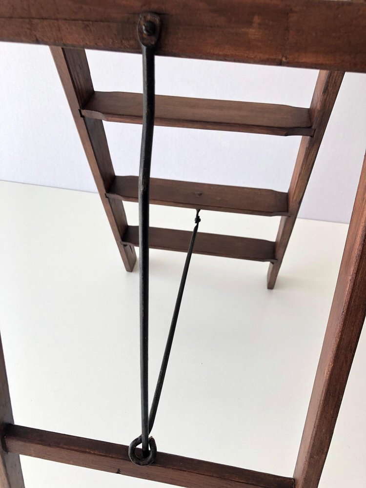 Hand-Crafted Wood Folding Ladder, 2000s for sale at Pamono