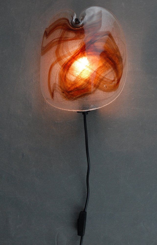 Glass Sconce by Per Lutken for Holmegaard, 1972 for sale at Pamono