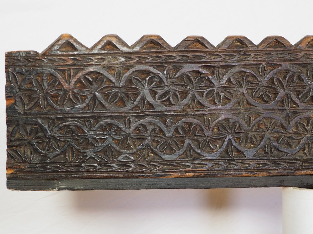 Antique Hand-Carved Wood Panel, Nuristan, Afghanistan, 1890s for sale ...