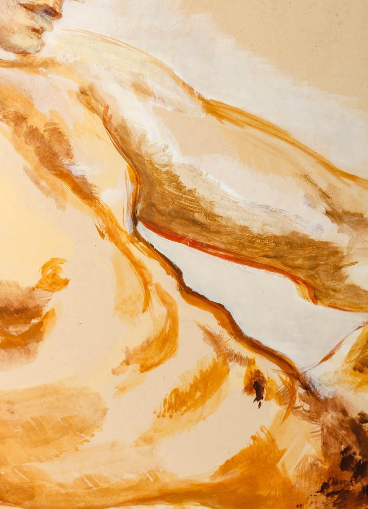 Evelyne Luez, Figure, 20th Century, Painting on Cardboard for sale at ...