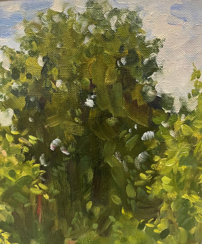 Boris Lavrenko, Garden Tulips and Red Flowers, Oil Painting, 1990s for ...