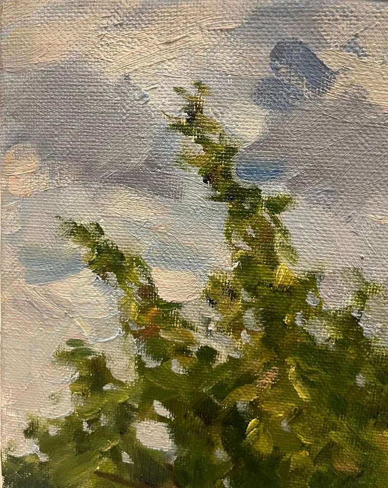 Boris Lavrenko, Garden Tulips and Red Flowers, Oil Painting, 1990s for ...