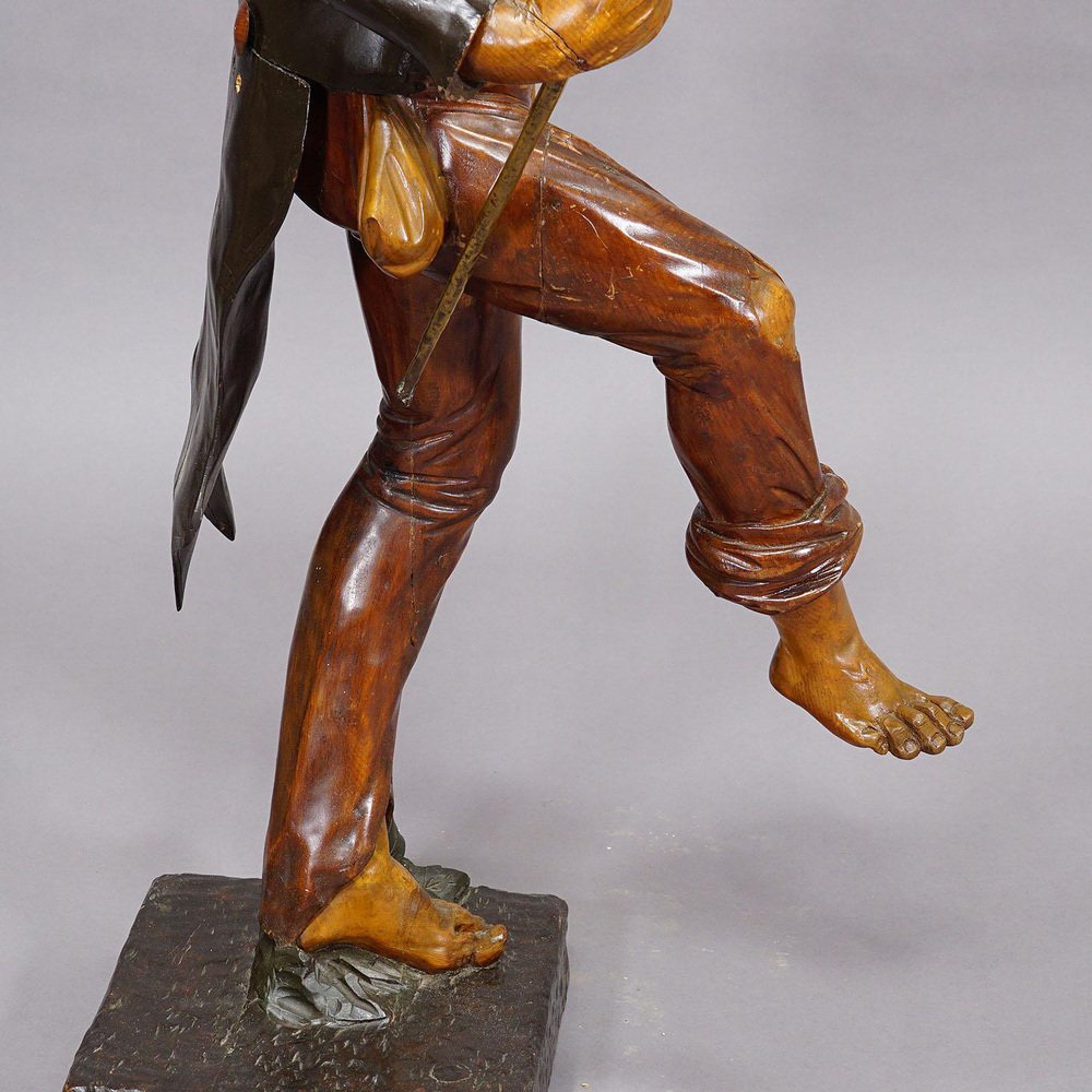French Artist, Large Statue of a Freedom Fighter, 1920s, Wood & Metal ...