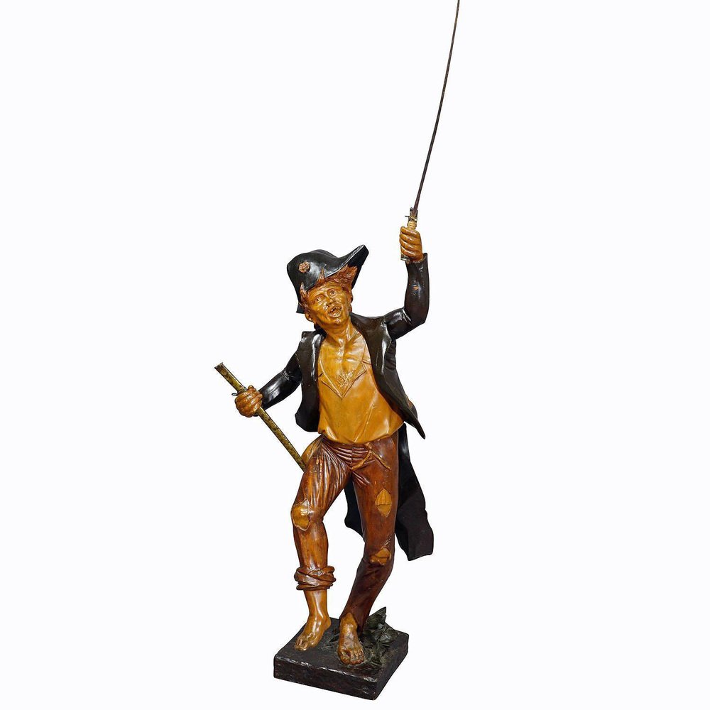 French Artist, Large Statue of a Freedom Fighter, 1920s, Wood & Metal ...
