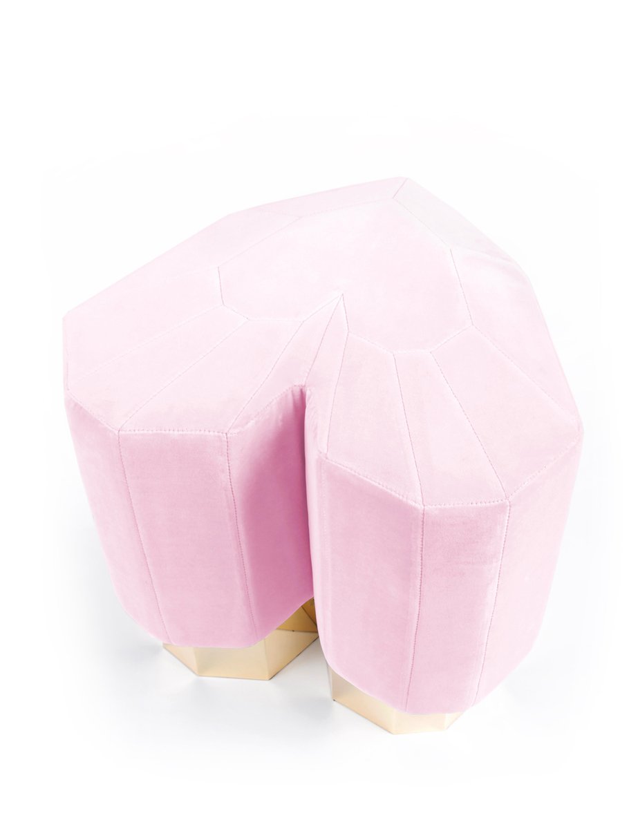Light Pink Queen Heart Stools by Royal Stranger, Set of 4 for sale at ...