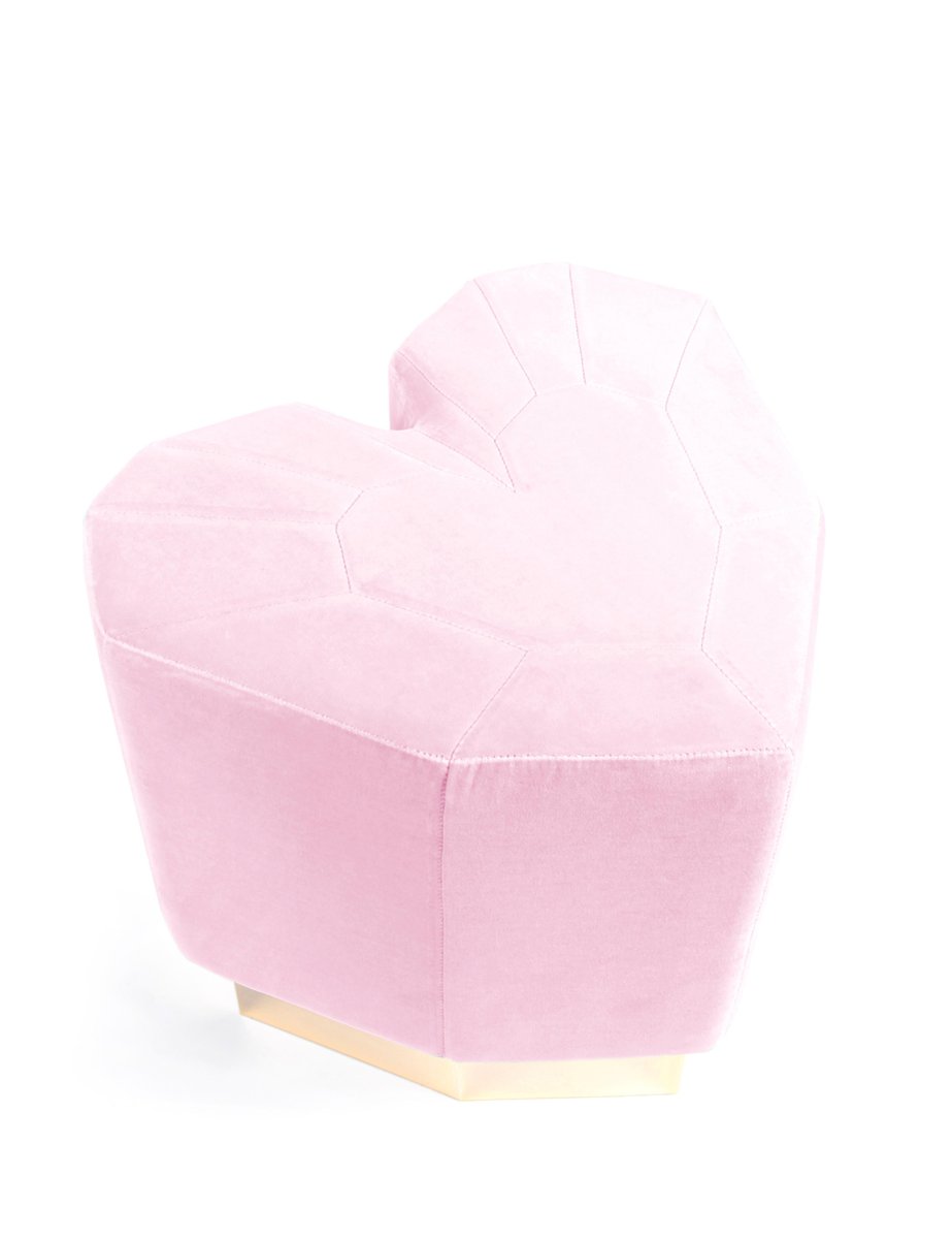 Light Pink Queen Heart Stools by Royal Stranger, Set of 4 for sale at ...