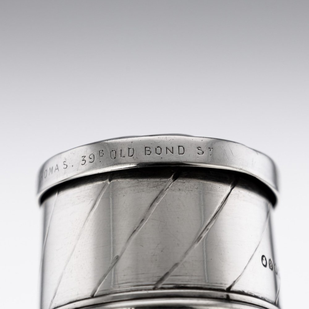 Victorian Silver and Glass Traveling Flask, London, United Kingdom ...