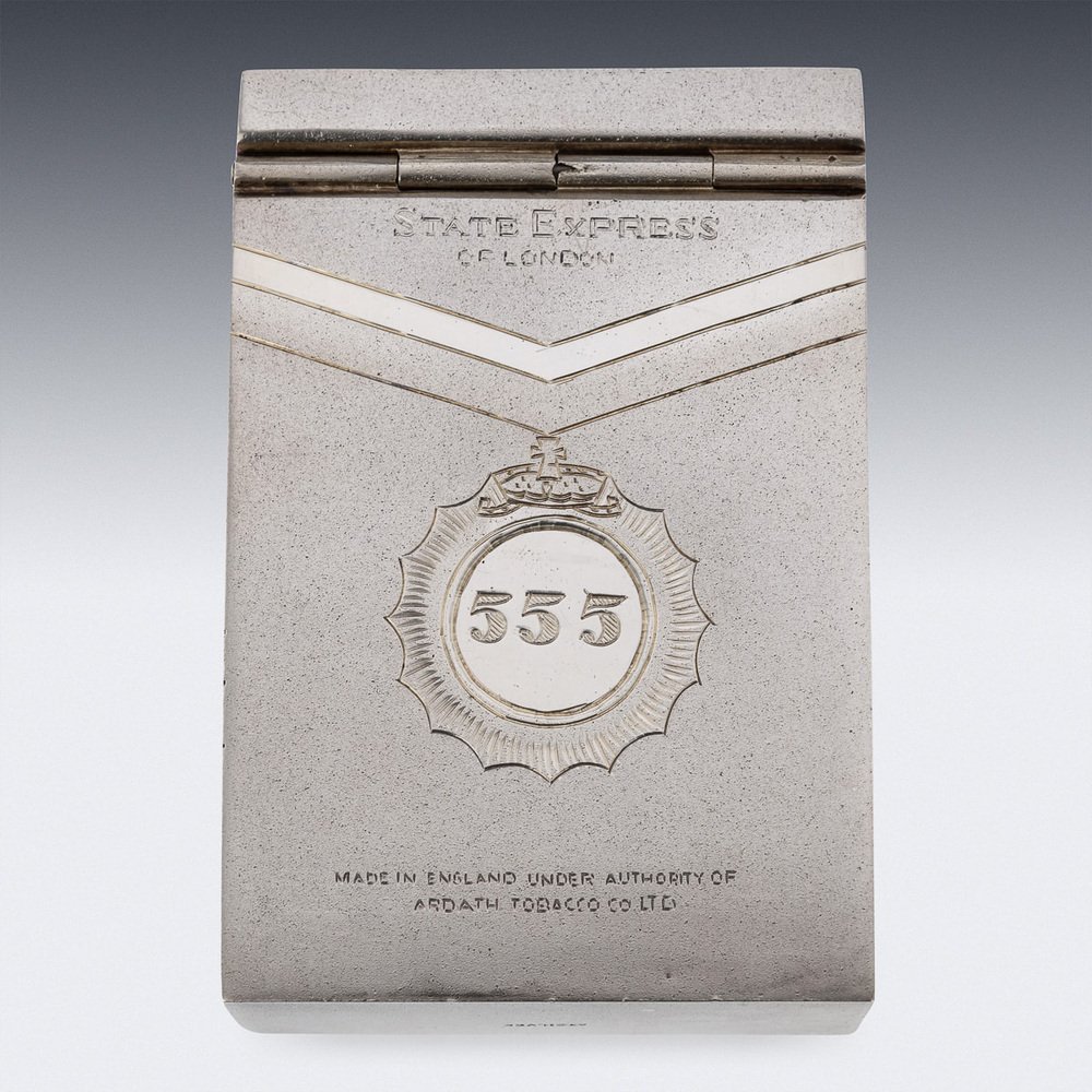 Silver Cigarette Carton from 555 State Express of London, United ...