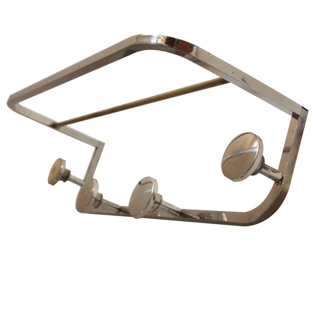 French Art Deco Chrome Coat Rack, 1930s for sale at Pamono
