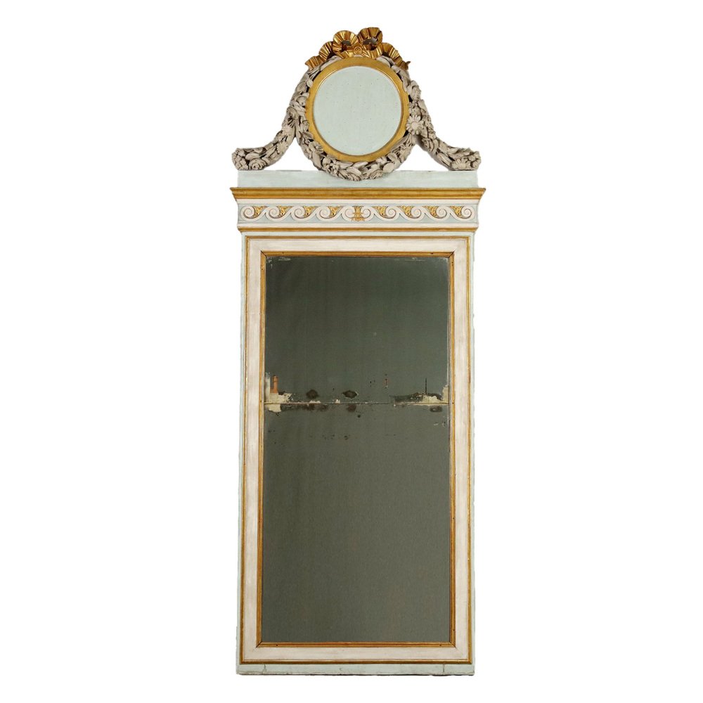 Neoclassical Mirror in Carved Wood, Italy, 18th Century for sale at Pamono