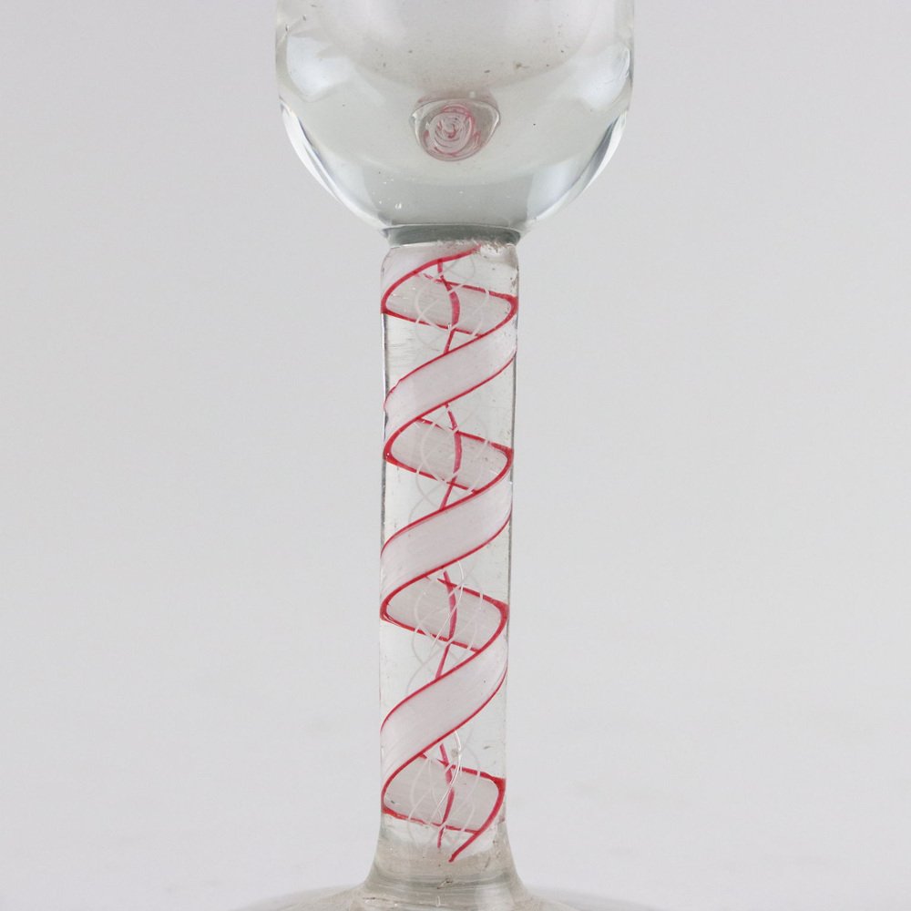 18th Century Murano Filigree Glass Goblets, Set of 4 for sale at Pamono