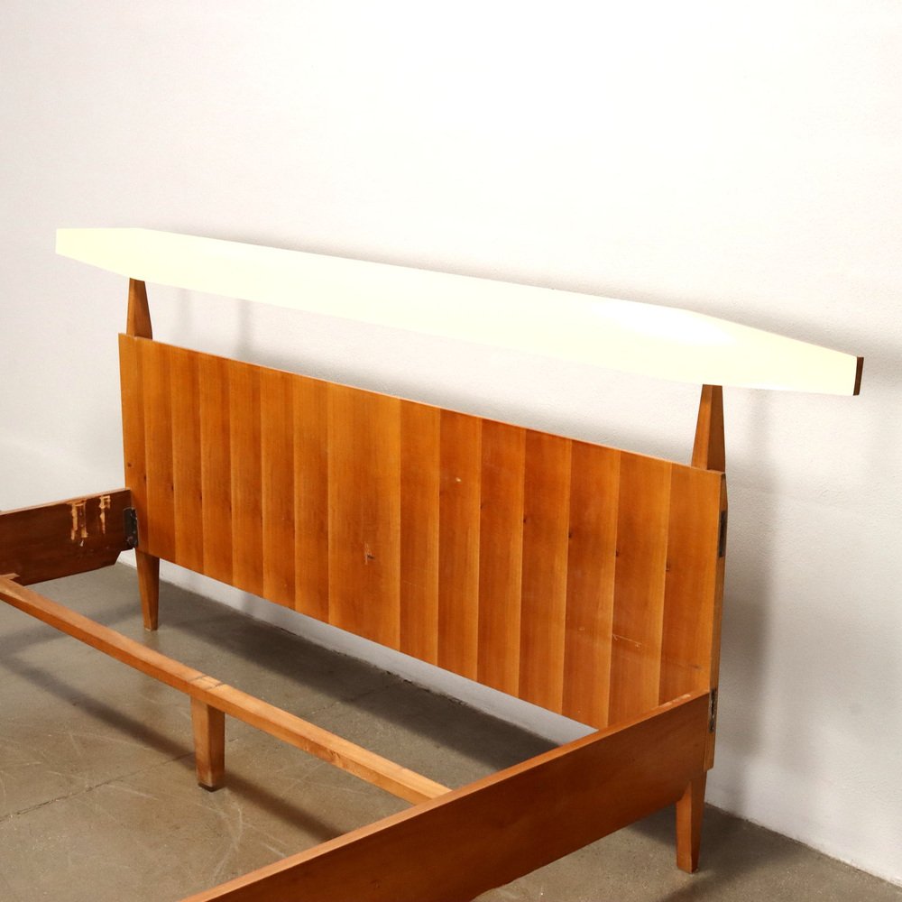 Bed Frame in Laminate & Mahagony, 1960s for sale at Pamono