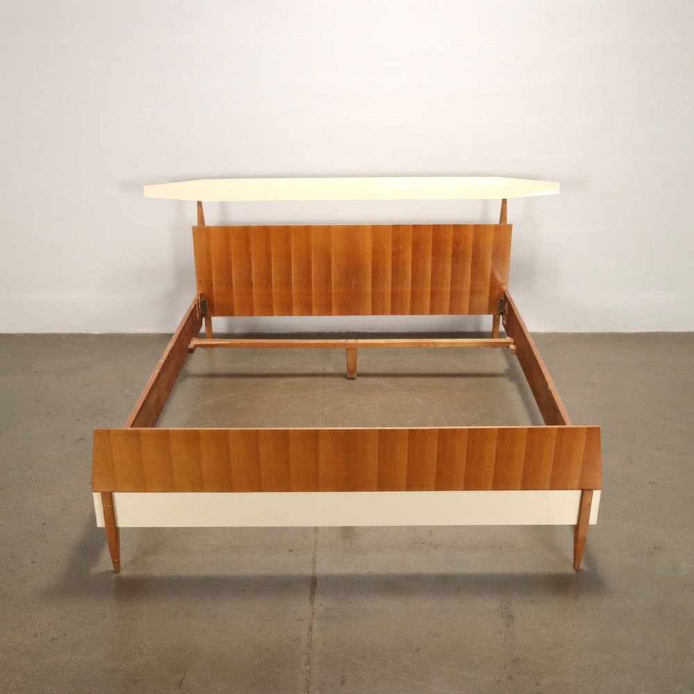 Bed Frame in Laminate & Mahagony, 1960s for sale at Pamono