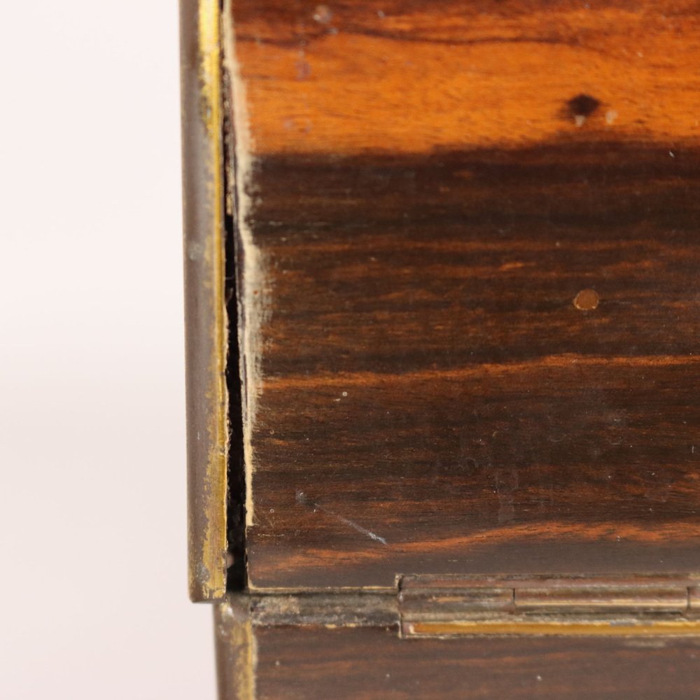 Vintage Liquor Box with Glass Decanters, Early 19th Century, Set of 5 ...