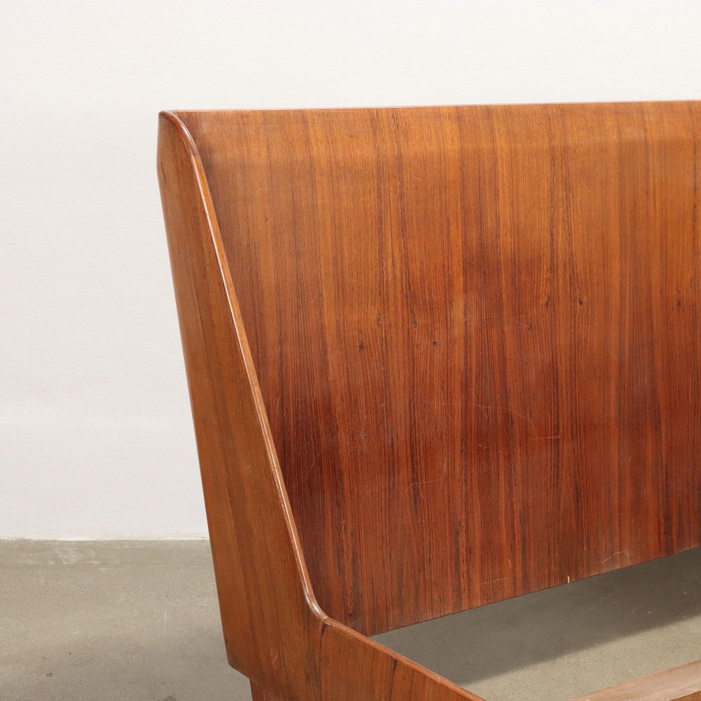 Wood Veneer Bed, Italy, 1960s for sale at Pamono