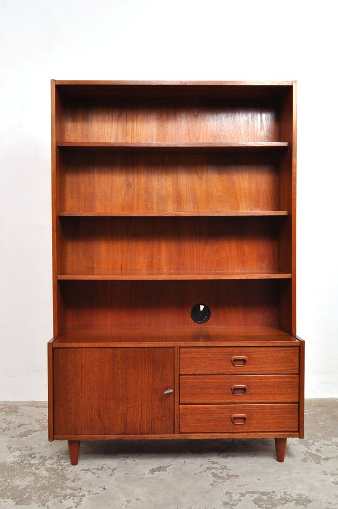 Vintage Teak Bookcase, 1960s for sale at Pamono